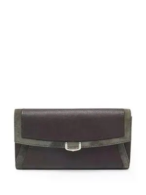 Cartier C De Leather And Suede Continental Wallet