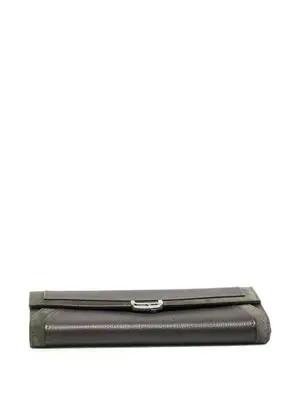 Cartier C De Leather And Suede Continental Wallet