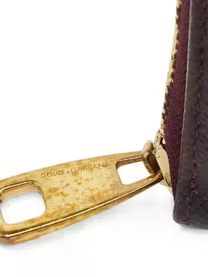 Dolce & Gabbana Logo-plaque Zip-around Clutch Bag
