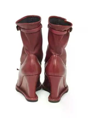 Bottega Veneta Intrecciato Wedge Ankle Boots