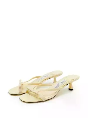 JIMMY CHOO Ciela Bow Detail Kitten Heel Sandals