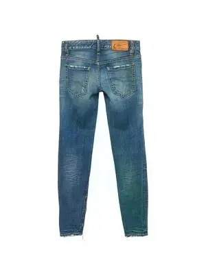 Dsquared2 Distressed Slim-fit Jeans - Blue