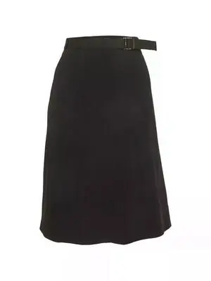 Gucci Belted Crepe Mini Skirt