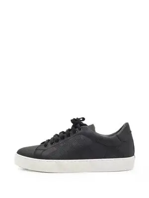 Burberry Westford Leather Sneakers - Black