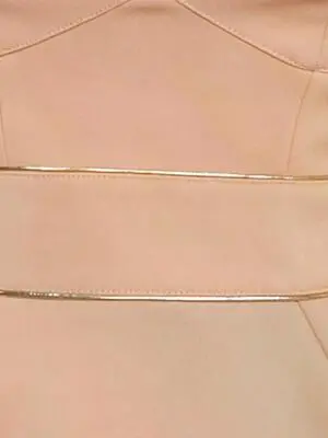 Elisabetta Franchi Mini Dress With Padded Shoulders And Piping Detail