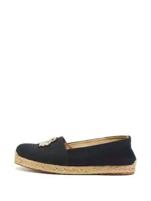 CHRISTIAN LOUBOUTIN Nanou Orlato Crest-patch Espadrilles - Blue
