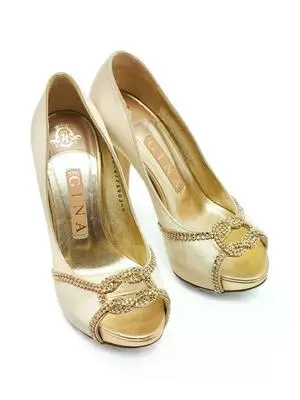 GINA Crystal-embellished Platform Pumps