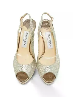 JIMMY CHOO Nova Peep-toe Heeled Pumps