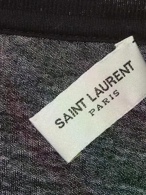 Saint Laurent Logo-embroidered Crew-neck T-shirt
