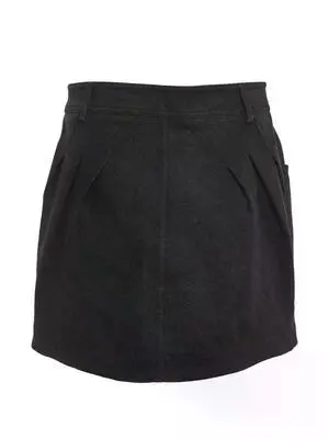 Dior Pleat-detail Mini Skirt - Grey