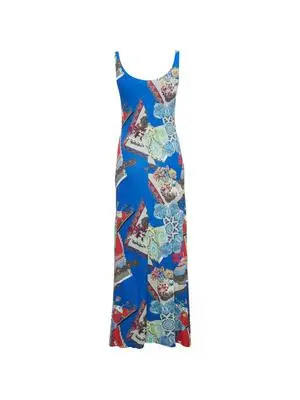Etro Printed Maxi Dress - Blue