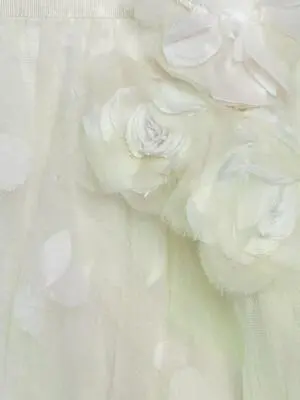 Elisabetta Franchi Floral-appliqué Balloon Skirt