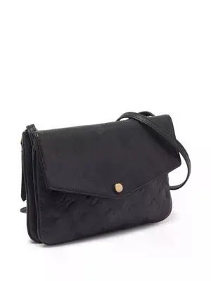 LOUIS VUITTON Twice Monogram Empreinte Shoulder Bag - Black