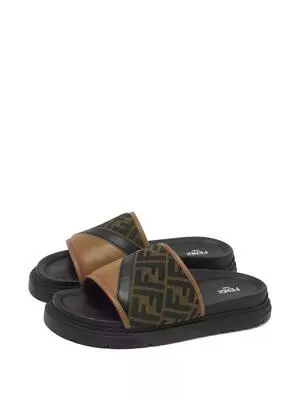 Fendi Ff Monogram Slide Sandals