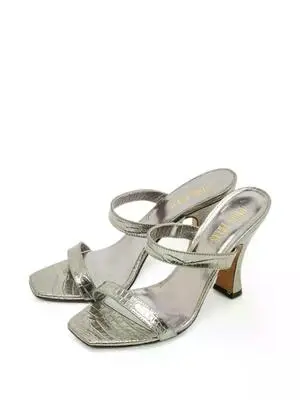 Paris Texas Croc-embossed Open-toe Sandals