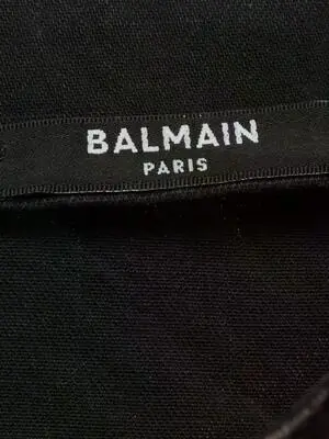 Balmain Button-detail Denim Mini Skirt