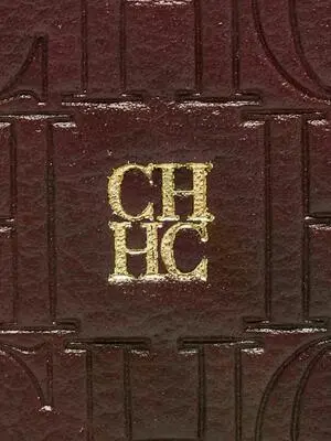 Carolina Herrera Monogram Embossed Card Holder