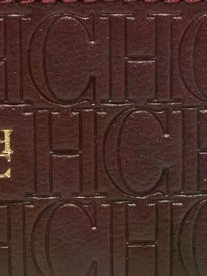 Carolina Herrera Monogram Embossed Card Holder