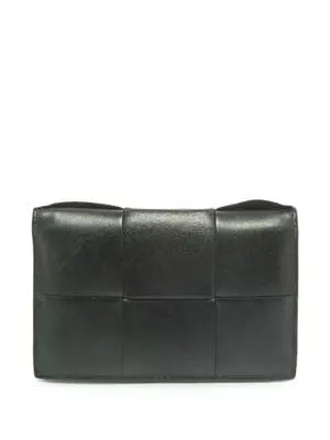 Bottega Veneta Cassette Intrecciato-leather Card Holder - Black
