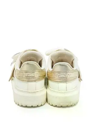 Dior Leather Sneakers With Logo Embossing - Neutrals