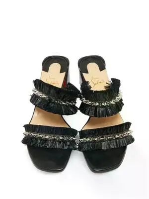 CHRISTIAN LOUBOUTIN Marivodu Trimmed Sandals