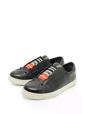 Fendi Rockoclick Scalloped Slip-on Sneakers