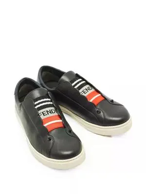 Fendi Rockoclick Scalloped Slip-on Sneakers