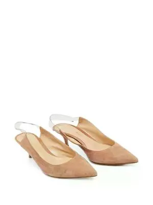 GIANVITO ROSSI Pointed-toe Slingback-strap Pumps