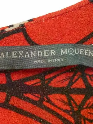 Alexander McQueen Mini Kaleidoscope-print Belted Dress