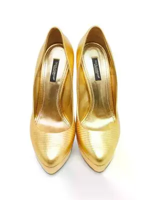 Dolce & Gabbana Lizard-embossed Platform Pumps