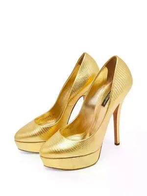 Dolce & Gabbana Lizard-embossed Platform Pumps