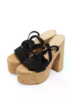GIANVITO ROSSI Cork Platform Sandals