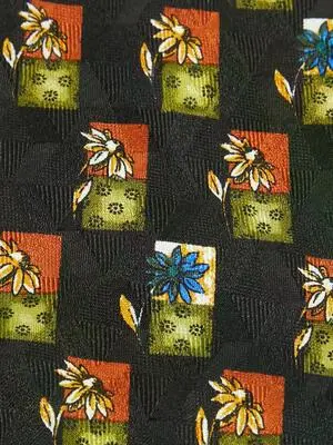 Givenchy Geometric Floral-print Tie