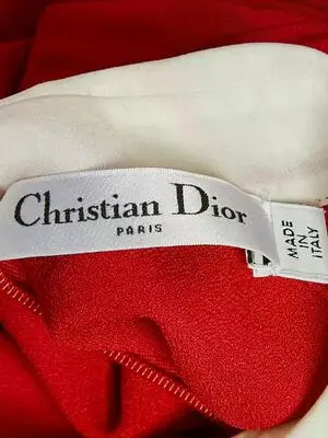 Dior Pleated Crepe Mini Dress