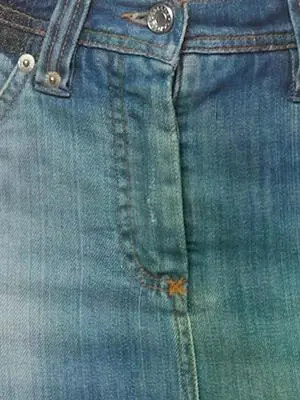 Dolce & Gabbana Faded Denim Pencil Skirt