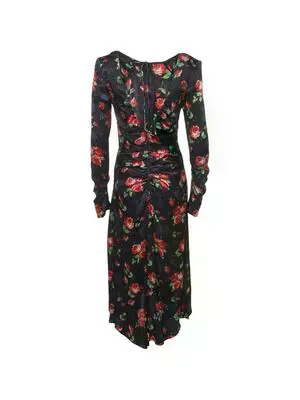 Magda Butrym Floral-print Jacquard Midi Dress