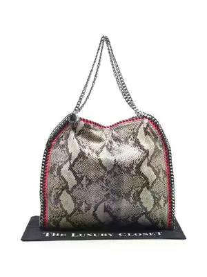 Stella McCartney Small Falabella Python-effect Tote Bag