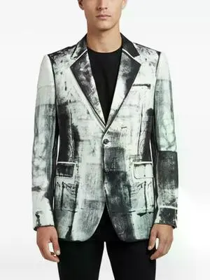 Alexander McQueen Trompe-l'oeil Single-breasted Blazer
