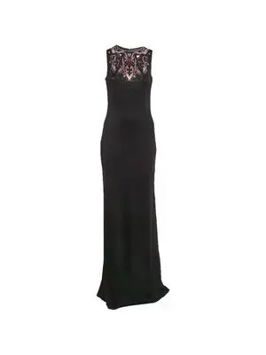 Just Cavalli Embellished Sleeveless Maxi Dress - Black