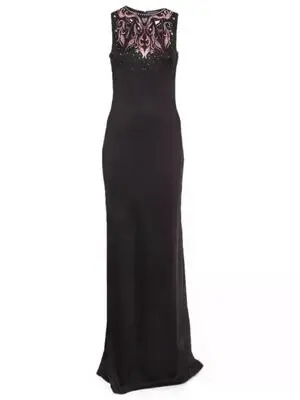 Just Cavalli Embellished Sleeveless Maxi Dress - Black