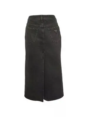 Prada Denim Midi Skirt