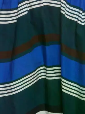 Fendi Striped Cotton Midi Skirt