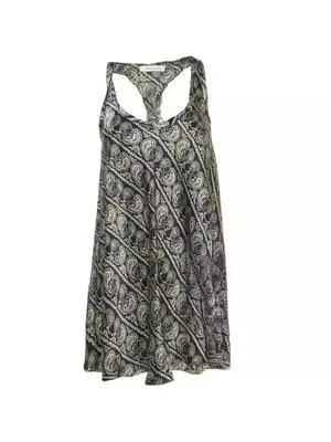 Pierre Balmain Paisley Print Sleeveless Blouse