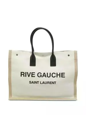 Saint Laurent Rive Gauche Canvas Tote Bag