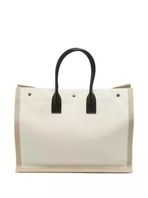 Saint Laurent Rive Gauche Canvas Tote Bag