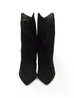 GIANVITO ROSSI Pointed-toe Suede Ankle Boots