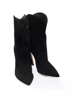 GIANVITO ROSSI Pointed-toe Suede Ankle Boots