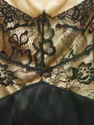 Dolce & Gabbana Lace-panel Satin Midi Dress