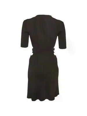 Maje Knitted Cut-out Midi Dress
