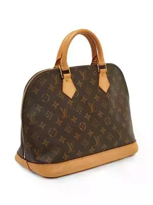 LOUIS VUITTON Alma Pm Monogram Handbag - Brown